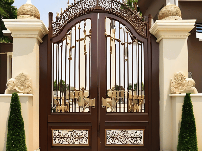 14 Stunning Iron Main Gate Colour Combinations for a Stylish Entrance