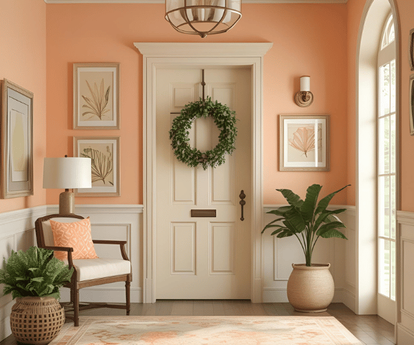 15 Stunning Peach Colour Combinations for Walls in 2025