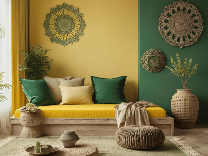 11 Stunning Lemon Yellow Colour Combinations for Walls